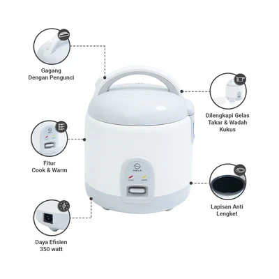 Jual Kels 300 Ml Heyli Rice Cooker Mini Abu Abu Terbaru | Ruparupa