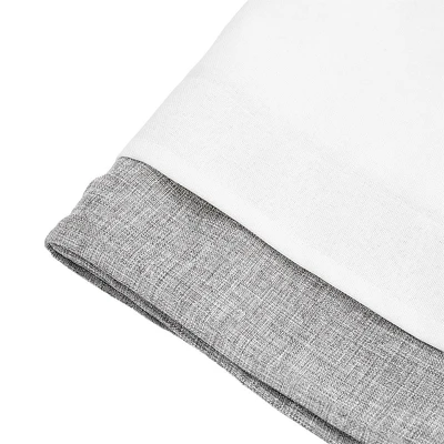 Jual Informa 33x160 cm Table Runner Polyester Linen Border - Abu-Abu ...