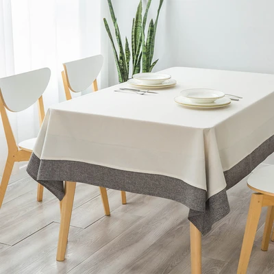 Jual Informa 140 X 220 Cm Taplak Meja Linen Border Abu Abu Terbaru ...