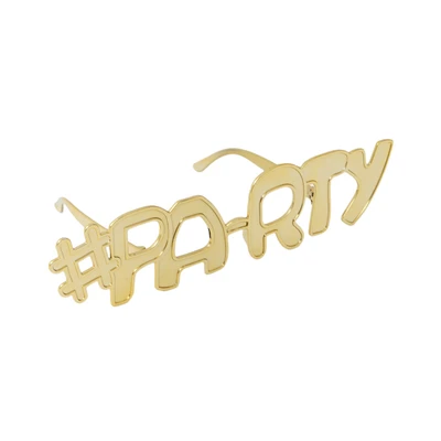 Jual Ataru Kacamata Fun Hashtag Party Gold Terbaru | Ruparupa