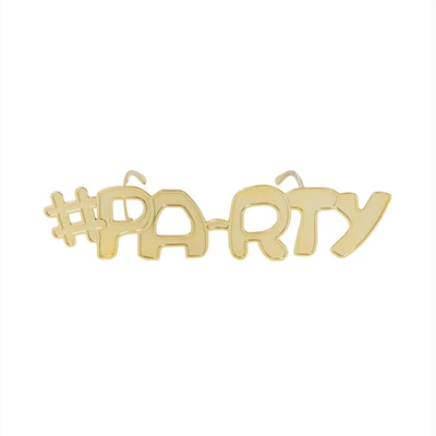 Jual Ataru Kacamata Fun Hashtag Party Gold Terbaru | Ruparupa