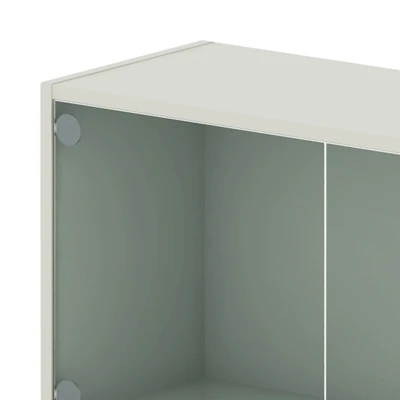 Jual Informa Finn Lemari Kabinet Upper Pintu Kaca Putih Terbaru | Ruparupa