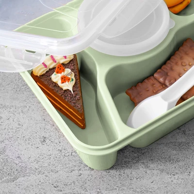 Jual Kris 1 Ltr Kotak Makan 3 Sekat Dengan Soup Pot Hijau Terbaru | Ruparupa