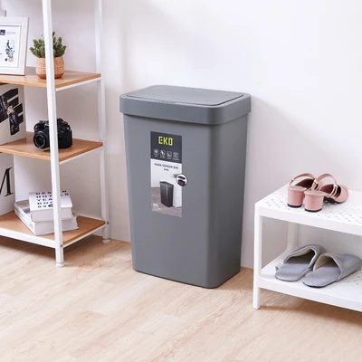Jual Eko 50 Ltr Tempat Sampah Plastik Sensor Abu Abu Terbaru | Ruparupa