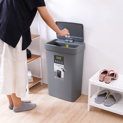 Jual Eko 50 Ltr Tempat Sampah Plastik Sensor Abu Abu Terbaru | Ruparupa