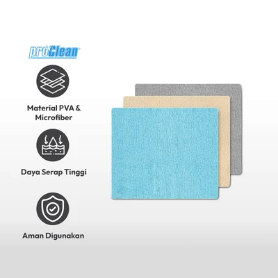 Jual Proclean Set 3 Pcs Kain Lap Pva Chamois Terbaru | Ruparupa