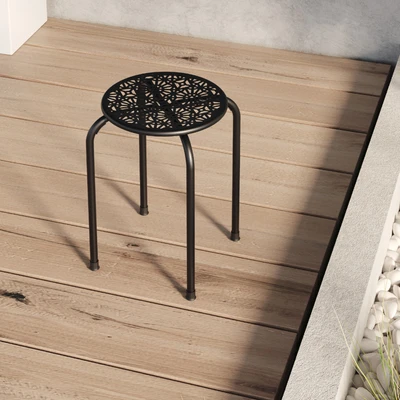 Jual Soleil Luna Bangku Metal - Hitam Original | AZKO