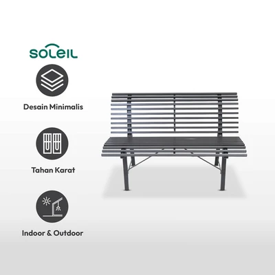 Jual Soleil Vector Kursi Taman Cokelat Sandy Coffee Terbaru | Ruparupa