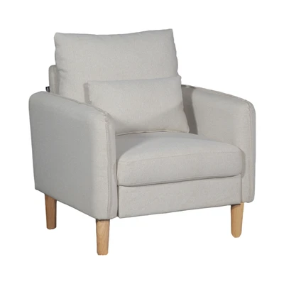 Jual Informa Kimi Sofa Fabric 1 Seater Krem Terbaik | Informa