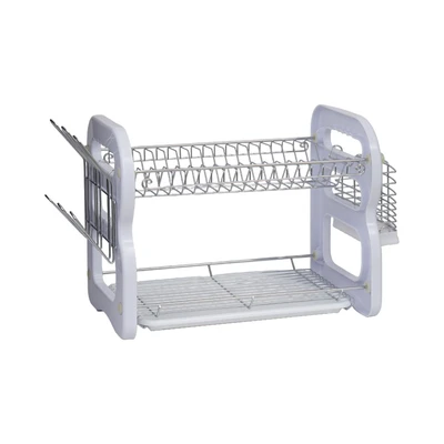 Jual Stora Prime Rak Piring 2 Tingkat Putih Original | AZKO