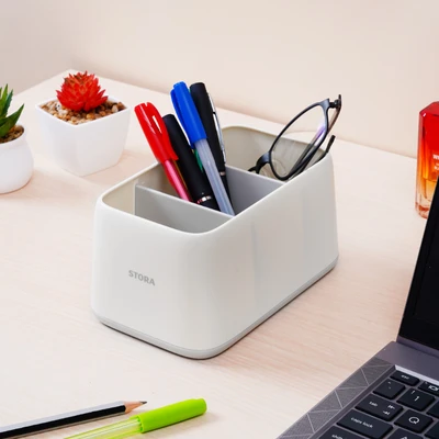Jual Stora 16 2 X 8 2 X 10 Cm Partition Organizer Meja Small Putih ...