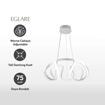 Jual Eglare Franklin Lampu Gantung Hias Led 3 Cct Putih Terbaru | Ruparupa