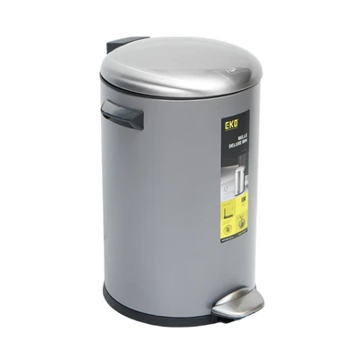 Jual Eko 12 Ltr Belle Tempat Sampah Pedal Deluxe Titanium Abu Abu ...