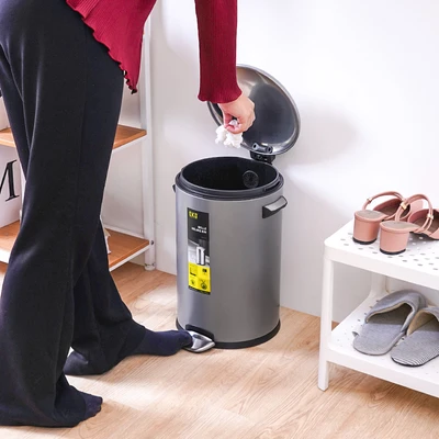 Jual Eko 12 Ltr Belle Tempat Sampah Pedal Deluxe Titanium Abu Abu ...