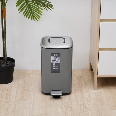 Jual Eko 12 Ltr Regent Tempat Sampah Pedal Abu Abu Titanium Terbaru ...