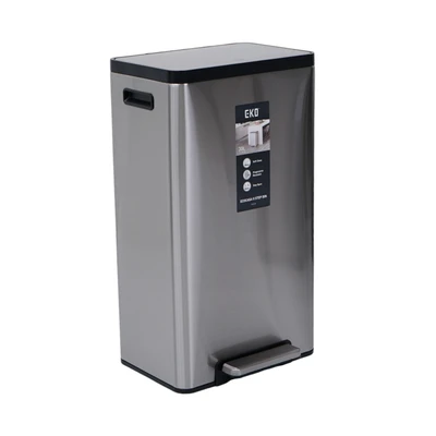 Jual Eko 30 Ltr Ecocasa I I Tempat Sampah Pedal Soft Close Matt Silver ...