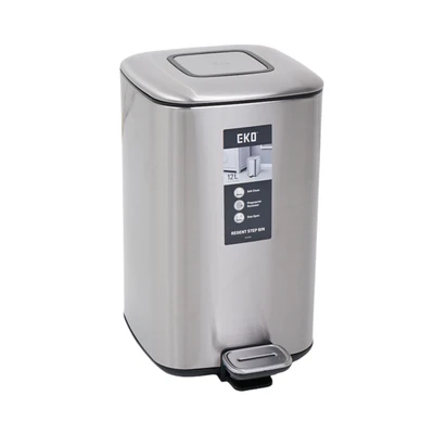 Jual Eko 12 Ltr Regent Tempat Sampah Pedal Silver Terbaru | Ruparupa