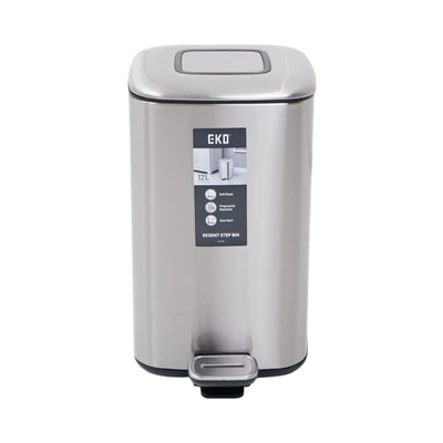 Jual Eko 12 Ltr Regent Tempat Sampah Pedal Silver Terbaru | Ruparupa