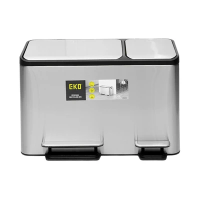 Jual Eko 24 12 Ltr Ecocasa Tempat Sampah Pedal Silver Matt Original | AZKO