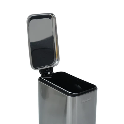 Jual Krisbow 5 Ltr Tempat Sampah Pedal Soft Close Slim Silver Terbaru | Ruparupa