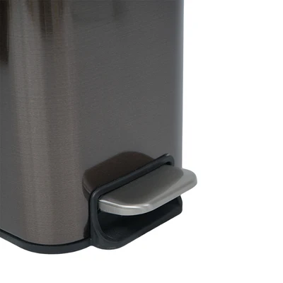 Jual Krisbow 5 Ltr Tempat Sampah Pedal Soft Close Slim Hitam Original | AZKO