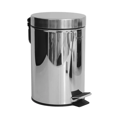 Jual Krisbow 3 Ltr Tempat Sampah Pedal Soft Close Mirror Round Terbaru | Ruparupa