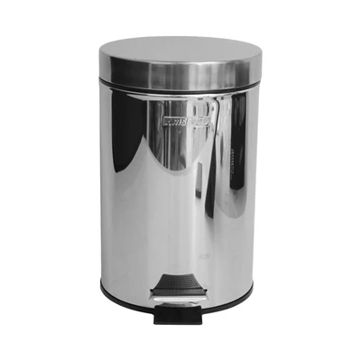 Jual Krisbow 3 Ltr Tempat Sampah Pedal Soft Close Mirror Round Terbaru | Ruparupa