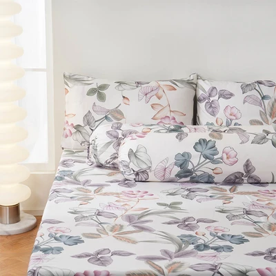 Jual Sleeplite 120 X 200 Cm Set 3 Pcs Seprai Single Microfiber Flower ...