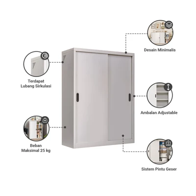 Jual Informa Lucia Kabinet 2 Pintu Geser Putih Terbaru | Ruparupa