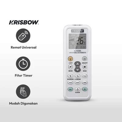 Jual Krisbow Remote Control Ac Universal 1000 In 1 Terbaru | Ruparupa