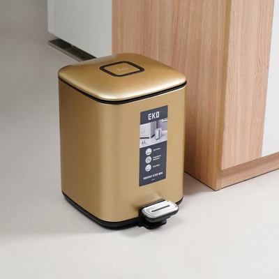 Jual Eko 6 Ltr Neo Regent Tempat Sampah Soft Close Gold Terbaik | Informa