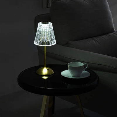 Jual Informa Daphne Lampu Meja Mini Rechargeable Gold Terbaru | Ruparupa