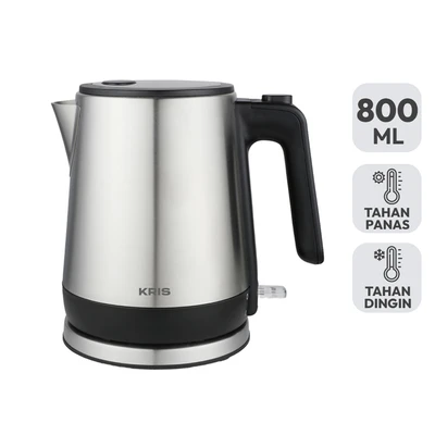 Jual Kris 800 Ml Teko Listrik Stainless Steel 800 Watt Hitam Original ...