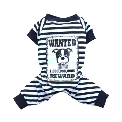 Jual Doggy Dolly Ukuran M Baju Pajamas Anjing Stripe Hitam Terbaru | Ruparupa