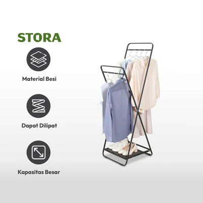 Jual Stora Gantungan Baju Dengan Rak Terbaru | Ruparupa
