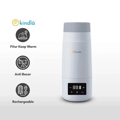 Jual Kindla 0.3 ltr Botol Penghangat Susu Portable - Putih Terbaru ...