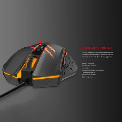 Jual Havit Mouse Gaming Wired Ms 1027 Hitam Terbaru | Ruparupa