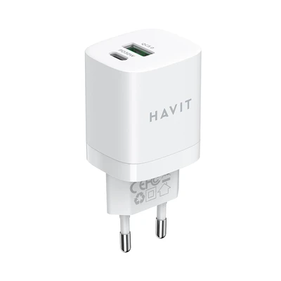 Jual Havit Kepala Charger Dual Usb A Type C 30 Watt Uc 30 Putih Terbaru | Ruparupa