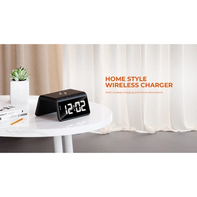 Jual Havit Wireless Charger Dengan Jam Digital Hitam Terbaru | Ruparupa
