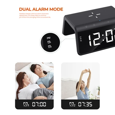 Jual Havit Wireless Charger Dengan Jam Digital Hitam Terbaru | Ruparupa