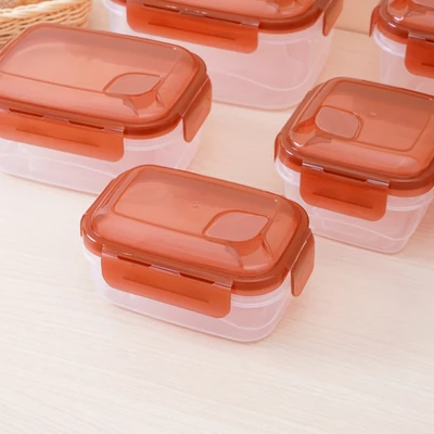 Jual Kris Set 6 Pcs Wadah Makanan Snap Lock Merah Terbaru | Ruparupa