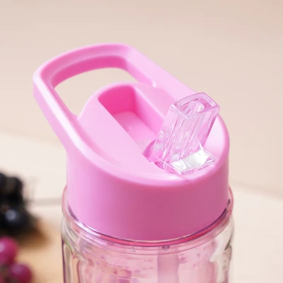 Jual Smash Good Botol Minum Plastik Dengan Sedotan Glitter 500 Ml Pink ...