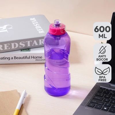 Jual Smash Botol Minum Plastik Hydro Twist 600 Ml Ungu Terbaru | Ruparupa