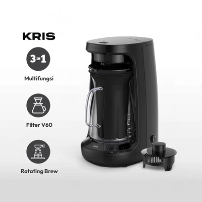 Jual Kris Coffee Drip Maker V 60 3 In 1 Hitam Terbaru | Ruparupa
