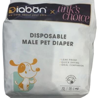 Jual Diabon X Tinks Choice Ukuran Xs Set 10 Pcs Popok Hewan Jantan ...
