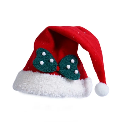 Jual Noelle 44 Cm Topi Santa Natal Christmas Bow Merah Hijau Terbaru ...