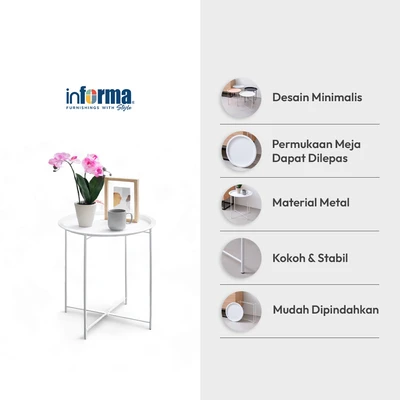 Jual Informa Neo Helios I I Meja Sisi Putih Terbaik | Informa