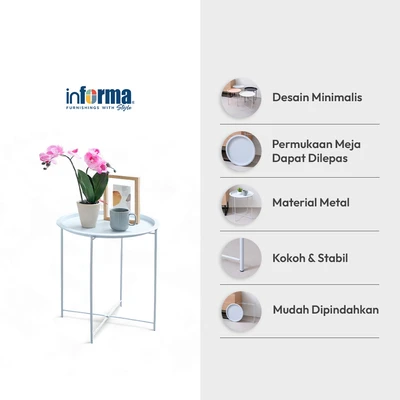 Jual Informa Neo Helios I I Meja Sisi Biru Muda Terbaru | Ruparupa