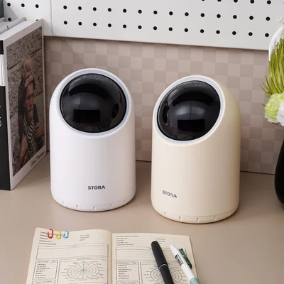 Jual Stora 2 Ltr Intelligent Tempat Sampah Meja Sensor Emoji Putih ...