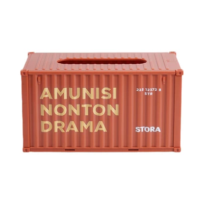 Jual Stora Kotak Tisu Container Design Cokelat Terbaru | Ruparupa